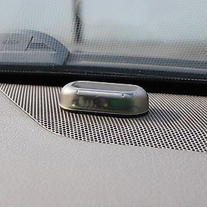 Solar Power Dummy Car Alarm Red LED Light Simulate Imitation Security System Warning Anti-Theft Flash Blinking Lamp