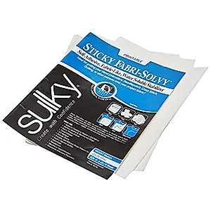Sulky 8.5x11 stabilizer, 8.5" x 11" 12-Pack, White