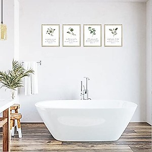 Psalms Scripture Wall Art Christian Posters, Christian wall art - Set of 4 (8x10") Bible Verses Wall Decor Bible Verse Wall Art Christian Wall Decor Christian Art Bible Scripture Wall Decor - Unframed