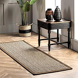 NuLOOM Elijah Farmhouse Seagrass Area Rug, 3' x 5', Brown