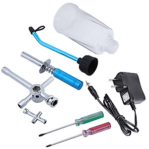 HobbyPark RC Nitro Car Starter Kit for 1:8 1/10 Scale Monster Trucks Off Road Buggies