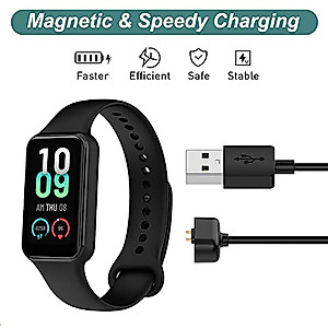 Lettou Charger Cable Replacement for Amazfit Band 7 (2 Pack/3.3Ft)