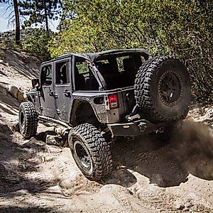 Smittybilt XRC Full Rear Corner Armor (Black) - 76882