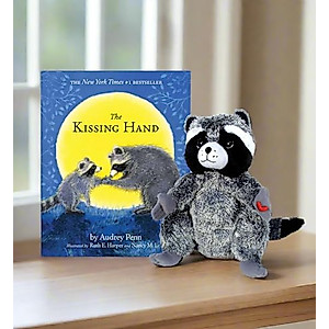 MerryMakers The Kissing Hand Chester Raccoon Plush Doll, 9-Inch