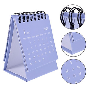 MAGICLULU 2024 Calendar for Table Small Desk Calendar Year of The Dragon Calendar Desk Pad Calendar De Adviento Maquillaje Decorative Desk Calendar Office Morandi Paper Coil