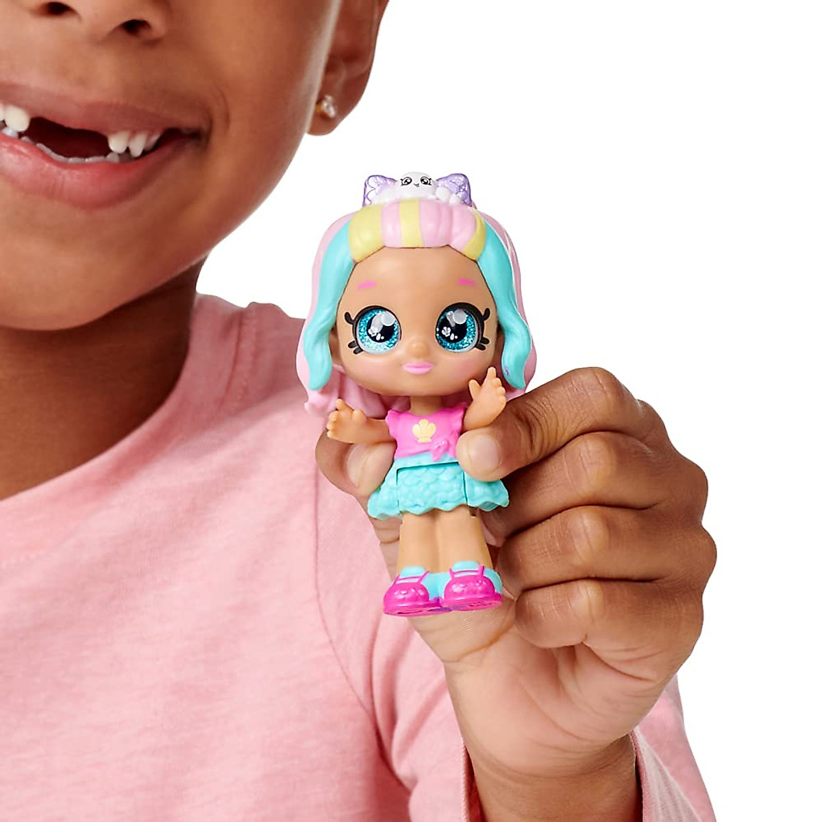 Kindi Kids Minis Collectible Posable Bobble Head Figurine 3pc - Mini Besties