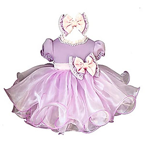 Jenniferwu G214LILAC Infant Toddler Baby Newborn Little Girl's Pageant Party Birthday Dress Size3T