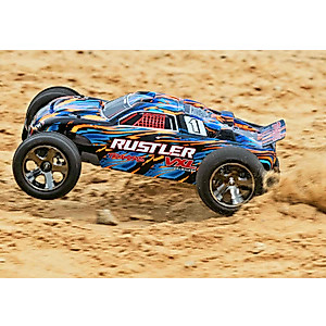 Traxxas 370764ORNG Rustler Vxl: 1/10 Scale Stadium T