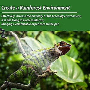 5L Reptile Mister Terrariums Humidifiers,With Timer Automatic Mister for Reptiles,Adjustable Silent Pump reptile misting system,Chameleon Lizard Bearded Snake Frog Terrarium Mister