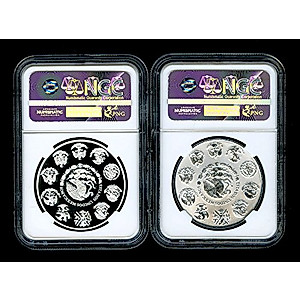 2015 Mexico Silver Onza LIBERTAD NGC PF70 UCAM & REVERSE PROOF 2-coin Set PL70