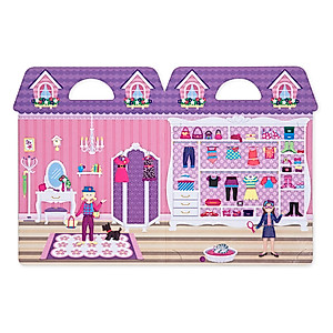 Melissa & Doug Puffy Sticker Activity Book: Dress-Up - 76 Reusable Stickers - FSC Certified