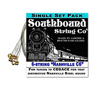 "Nashville C6" 6-String Lap Steel Guitar String Set - Get That Honky Tonk Sound!