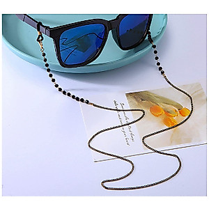 EJOQSON Glasses Strap Beaded Eyeglass Chains Eye Glass Holders Necklaces String Women Eyewear Retainer Chain Elegant Lanyard
