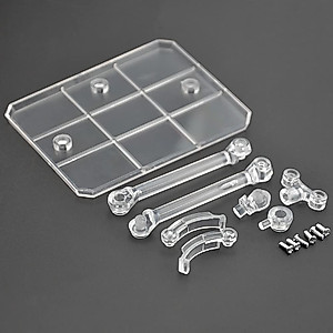 XINMEIWEN 10Pcs Action Figure Stand Kits Flexible Action Base Holder for Gundam Action Figures DIY Model Kits (White)