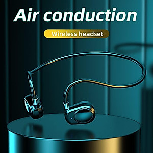 Taanimo Premium Bone Conduction Headphones Open-Ear Sport Headphones — Noise Cancelling Earphones - Built-in Mic Sweat Resistant Earphones Headset