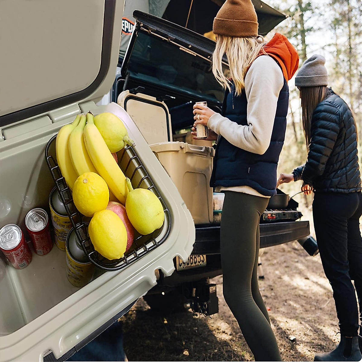 CORRBPEN Cooler Basket, 1-Pack, Compatible with YETI Roadie 24 Wire Cooler Rack, Will Keep Smaller Items Dry and Hold Fruit, Utensils, etc.