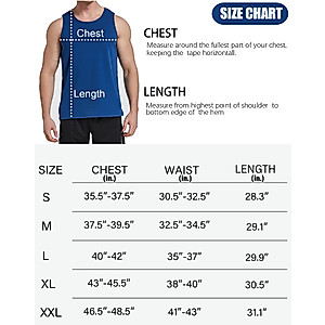 TELALEO 5 Pack Men's Workout Tank Tops Sleeveless Mesh Muscle Gym Shirt Quick Dry Black/Gray/Charcoal/Navy/Blue M