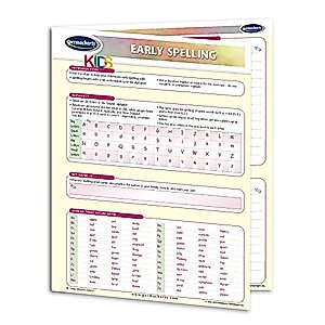Home-Schooling Guides 4 Chart Bundle - Pre-K to Grade 2 - Laminated Charts on Early Math, Early Spell, Arts and Craft, Color and Shapes Quick Reference Guides by Permacharts