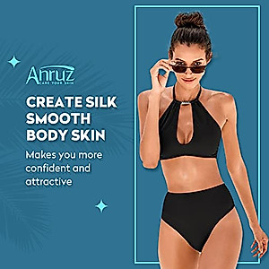 Anruz Waxing Kit, Wax Warmer Hair Removal for Women Men Sensitive Skin, At Home Wax Kit with Wax Beads(14.1 oz total) for Coarse & Fine Hair, Eyebrow, Facial, Armpit, Bikini, Leg, Brazilian