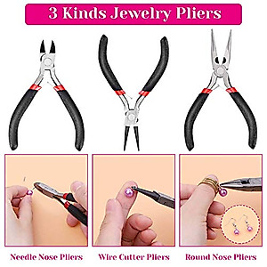 Jewelry Making Kits for Adults, Shynek Jewelry Making Supplies Kit with Jewelry Making Tools, Earring Charms, Jewelry Wires, Jewelry Findings and Helping Hands for Jewelry Making and Repair