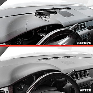 DashSkin Dash Cover Cap Compatible with 2007-2014 Tahoe Suburban Yukon Avalanche - Easy Cracked Dash Fix - w/Dash Speaker in Black (Single Glovebox Silverado/Sierra ONLY)