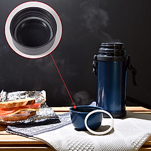 6pcs Silicone Gasket Replacement for Hydro Flask Wide Mouth Flip Lid Bottles, 2 Inch Replacement O Ring for 12/16/24/32/40oz Lid, with Tweezers