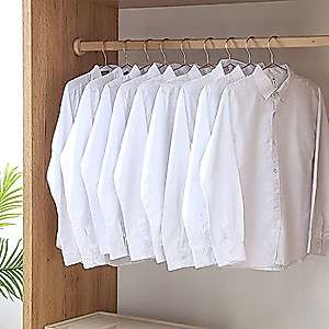 SLEEPING LAMB Metal Hangers 100 Pack Clothes Hangers - Coat Hangers for Closet-16.4 inch Stainless Steel Heavy Duty Hangers for Suits, Shirts, Pants