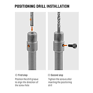 BINOTA Concrete Hole Saw, Kit 30 40 65 80 100 MM, Arbor SDS Plus and MAX 300mm, for Masonry Cement Wall Brick Sands Stone Sable-Rock Self-Leveling