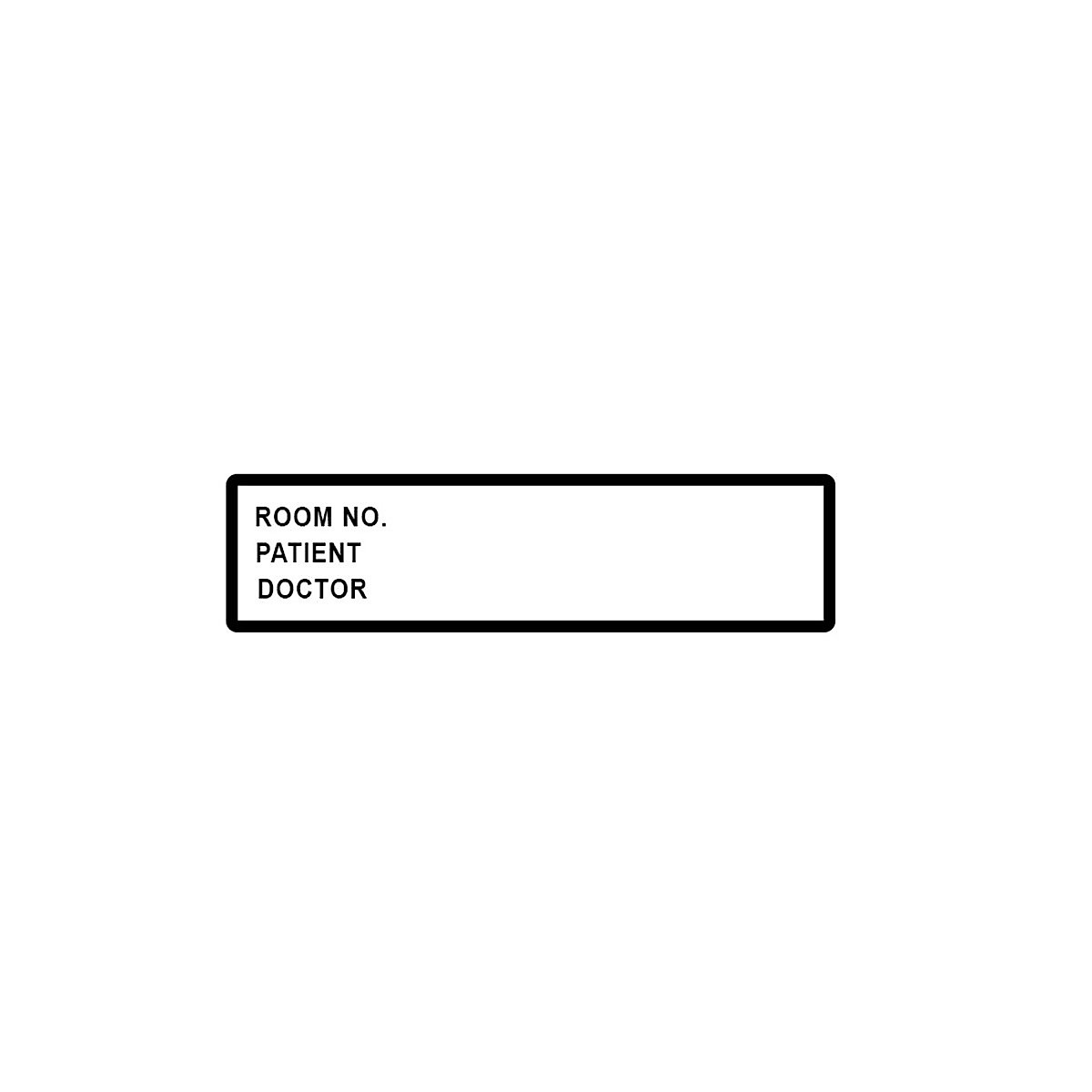 PDC Healthcare 59704842 Removable Room No. Patient Binder/Chart Paper Label, 5-3/8" Length, 1-3/8" Width, White, Pack of 500