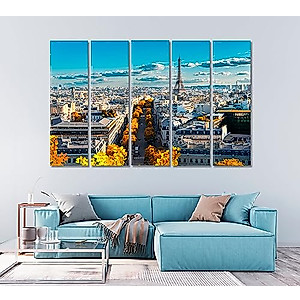 Autumn in Paris Canvas Print 1 Panel / 36x24 inches