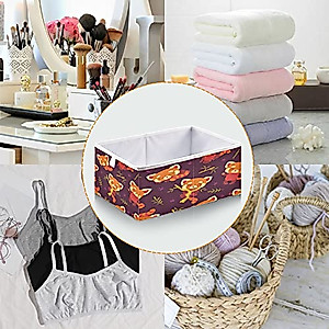 Blueangle Red Panda Cube Storage Bin, 11 x 11 x 11 in, Large Collapsible Organizer Storage Basket for Home Décor（410）