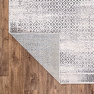 Rugshop Bohemian Oriental Area Rug 5' x 7' Gray