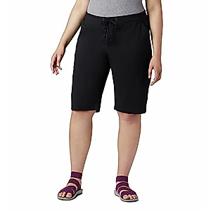Columbia Women's Anytime Outdoor Long Short Shorts, black, 10x13