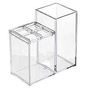 iDesign Clarity Wall Mount Nail Polish Storage Rack with 3 Shelves for Bathroom, Closet, Bedroom, Set of 1, Vanity Organizer
