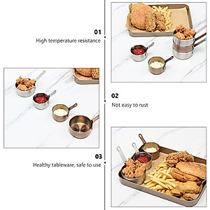 CALLARON 2pcs Stainless Steel Saucepan Mini Butter Melting Pot Quart Saucepan for Home Kitchen Restaurant Cooking, Easy Clean