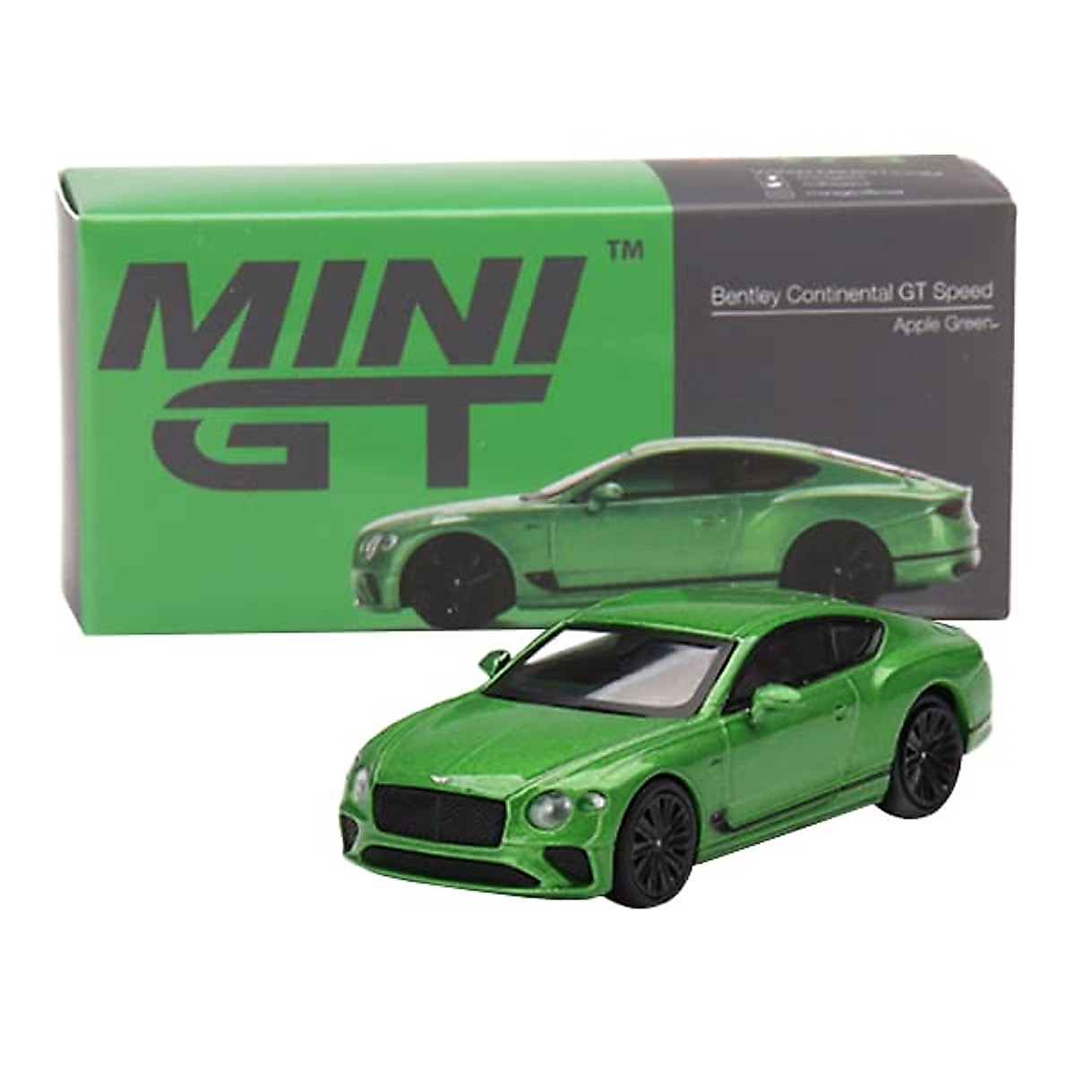 2022 Bentley Continental GT Speed Apple Green Met. Limited Edition to 1200 Pieces Worldwide 1/64 Diecast Model Car by True Scale Miniatures MGT00473