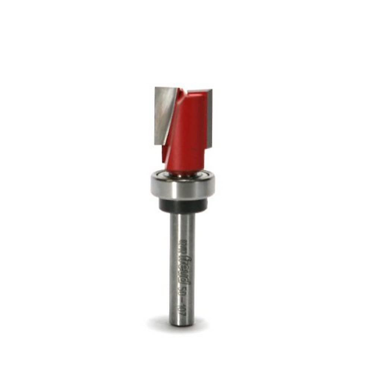 Freud 50-107: 9/16" (Dia.) Top Bearing Flush Trim Bit with 1/4" Shank, 9/16" Carbide Height, Red