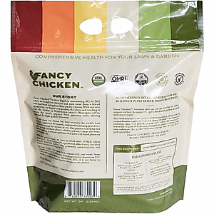 Fancy Chicken All-Purpose Manure - 5lbs Pelleted Dried Organic Chicken Manure | All-Natural Plant Food | Ideal for Vegetables Plants Fruits Trees Lawn Gardening & Farming | USDA Organic
