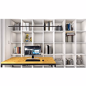 Home Soft Things Eco-Friendly Natural Bamboo Thick Tabletop, Parallel Pressure, 60" x 30" x 1.375" H, Boonliving Rectangular Rustic Solid Wood Slab Desk Table Top Countertop for Home and Office