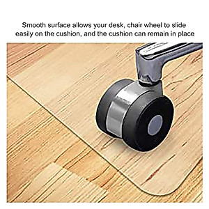 Clear PVC Desk Chair Mat 1.5mm Clear Vinyl Plastic Runner Rugs Protector, Office Chair Mat for Hardwood Floor, Non-slip Entrance Door Mats,80/100/120/140/160cm Wide,Plastic Vinyl Floor Runner Protecto