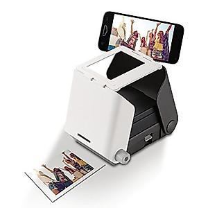 KiiPix Portable Portable Printer & Photo Scanner Compatible with FUJIFILM Instax Mini Film, Black