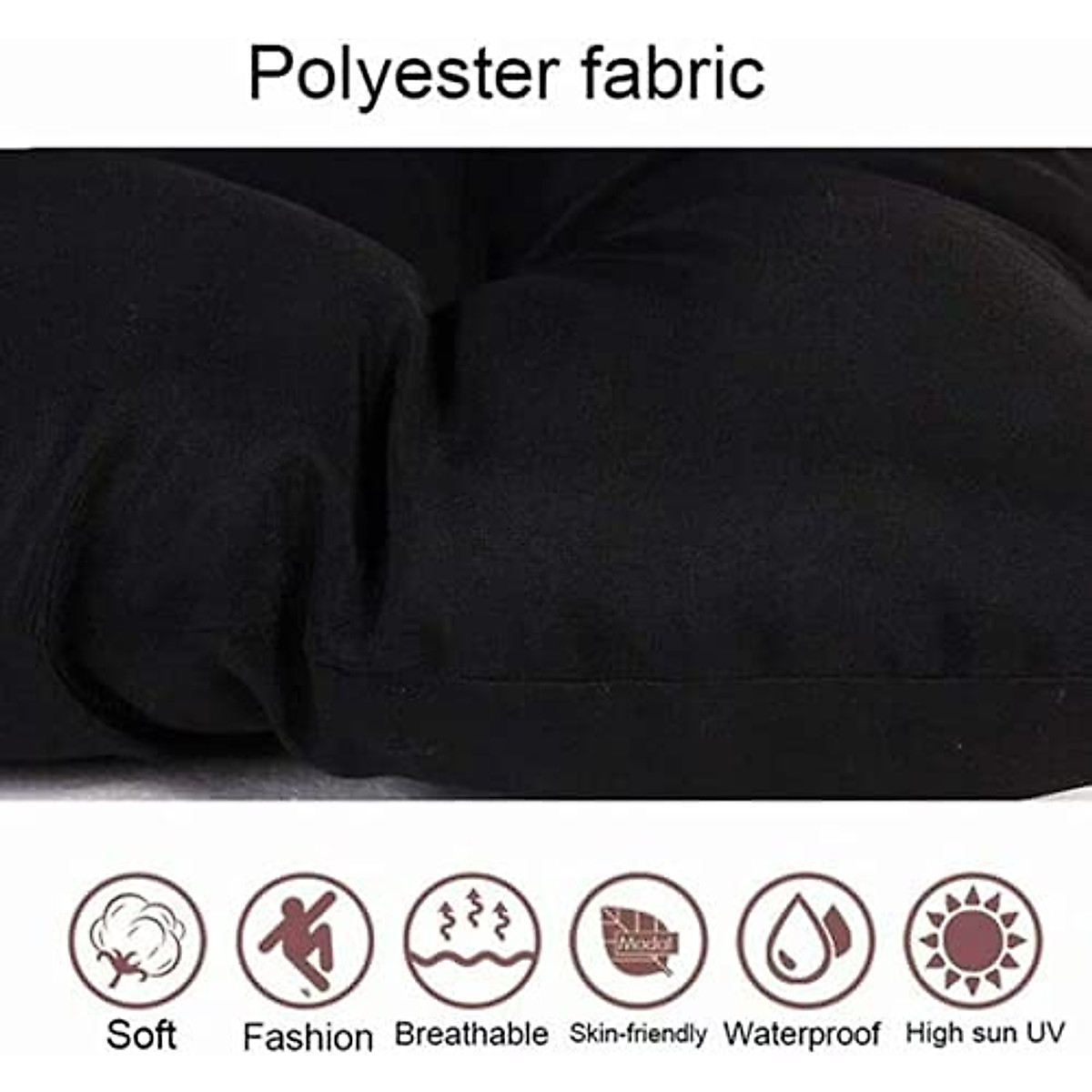 Yddsky Waterproof Indoor/Outdoor Garden Bench Seat Cushions,Thicken Patio Bench Soft Rocking Chairs Pad Lounger Seat for Wicker Loveseat Settee (59 X 19.6 in,Turquoise)