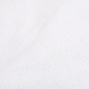 Amazon Basics Hypoallergenic Waterproof Fitted Mattress Protector Cover, King, White, 18 inch