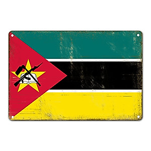 Man Cave Decor Flag Metal Sign Personalized State Metal Tin Plaque Metal Wall Plaques Funny Novelty Sign Rusty Indoor Outdoor Hanging Poster Unique Flag Design Print Art 8x12in