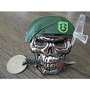 United States Army 10th Special Forces Group Green Berets Creed 10th SFG(A) Reapers Skull Challenge Coin