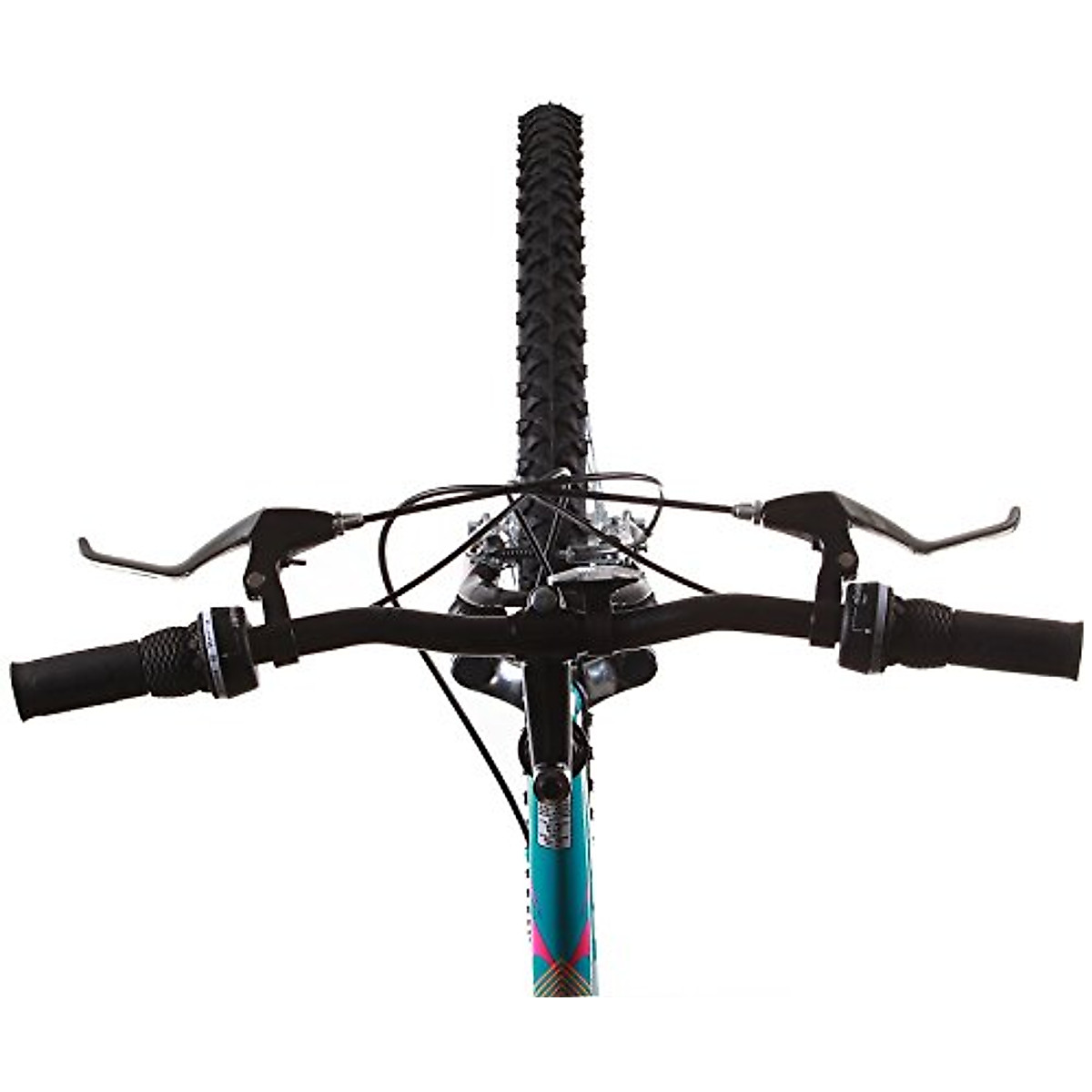TITAN Trail 21-speed Suspension Women's Mountain Bike, 17-Inch Frame, Black and Teal