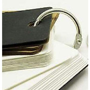 Book Binder Rings 2 Inch Office Loose Leaf Ring（20 Pack） Nickel Plated Silver