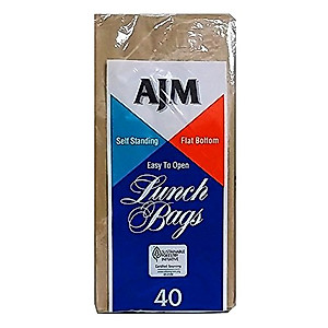 40 Pc Paper Bags Sandwich Container Snack Food Party favors Lunch Bag Grocery