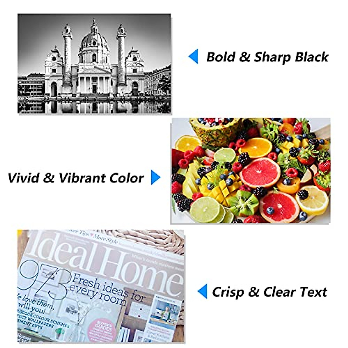 greencycle Remanufactured Ink Cartridge Compatible with HP 67XL 67 XL DeskJet 1255 2722 DeskJet Plus 4122 4123 4132 Envy 6052 6055 Envy Pro 6452 6455 Printers (Black 1 Pack, Tri-Color 1 Pack)