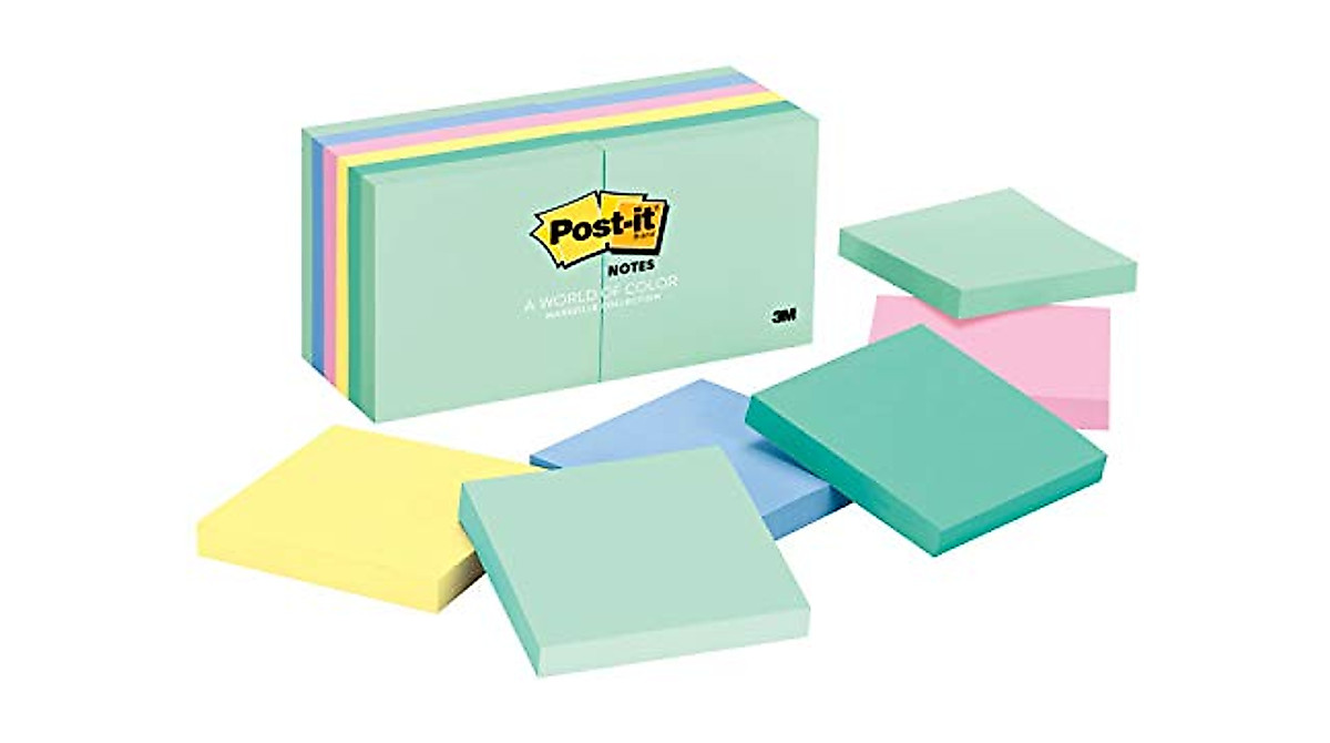 Post-it Notes 3x3 in - Beachside Café Collection | America's Favorite